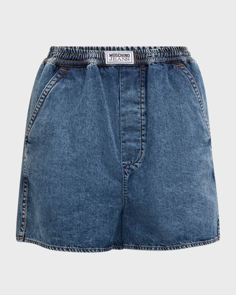Moschino Jeans Denim Boxer Shorts | Neiman Marcus