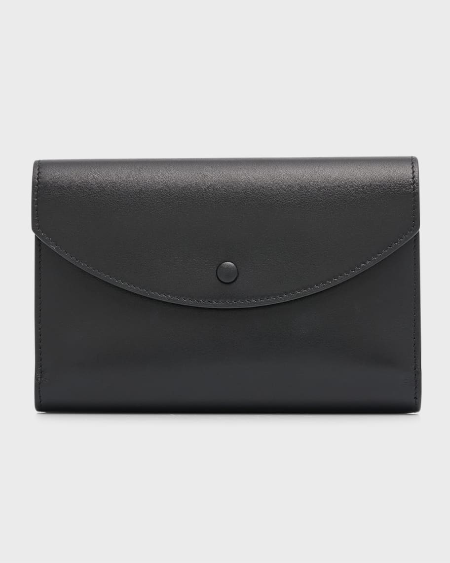 THE ROW All in Wallet in Saddle Leather | Neiman Marcus
