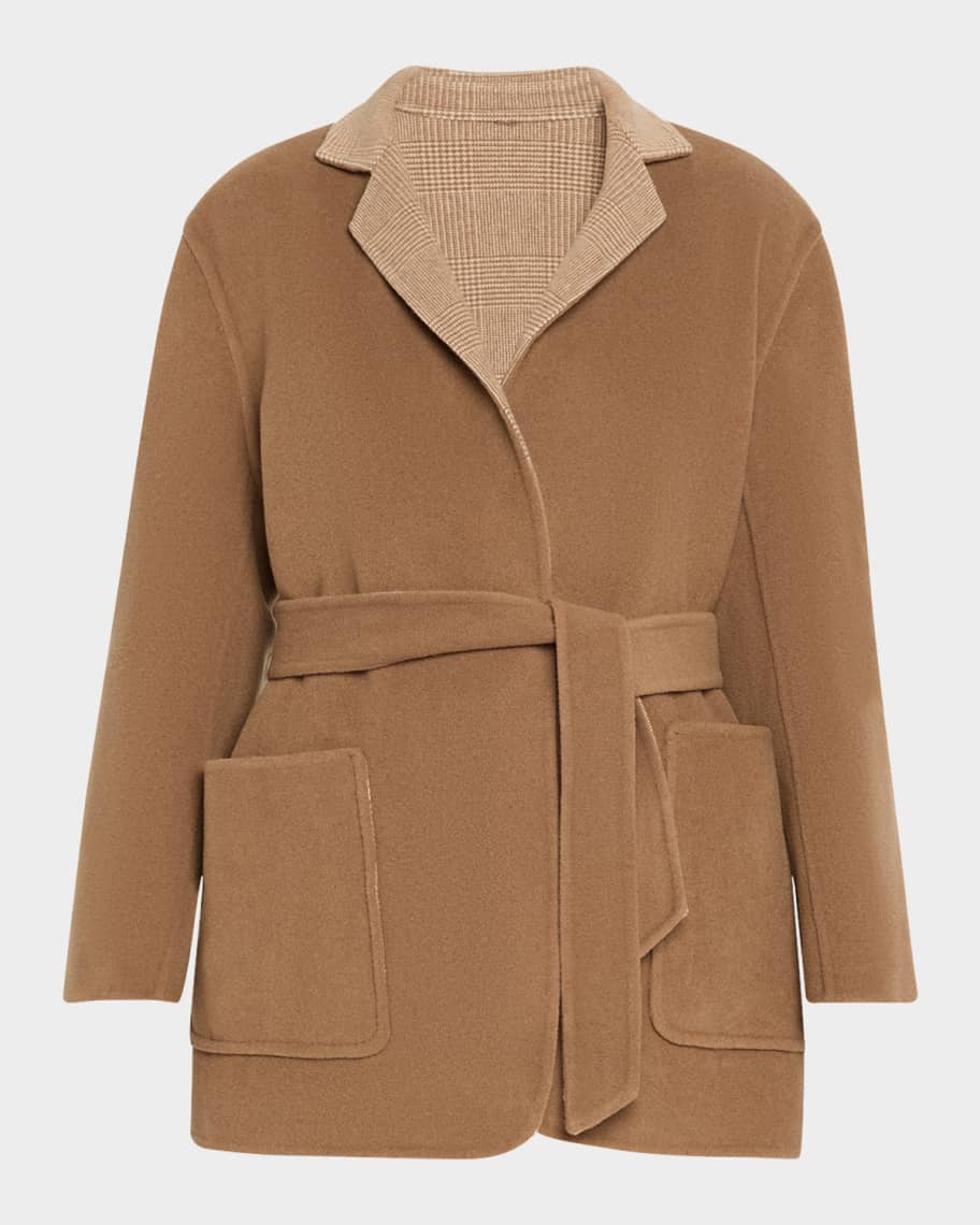 Max Mara Mirko Reversible Wrap Coat | Neiman Marcus