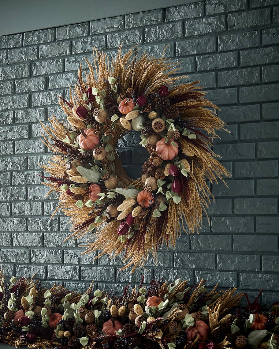 Neiman Marcus 28" Autumn Harvest Wreath | Neiman Marcus