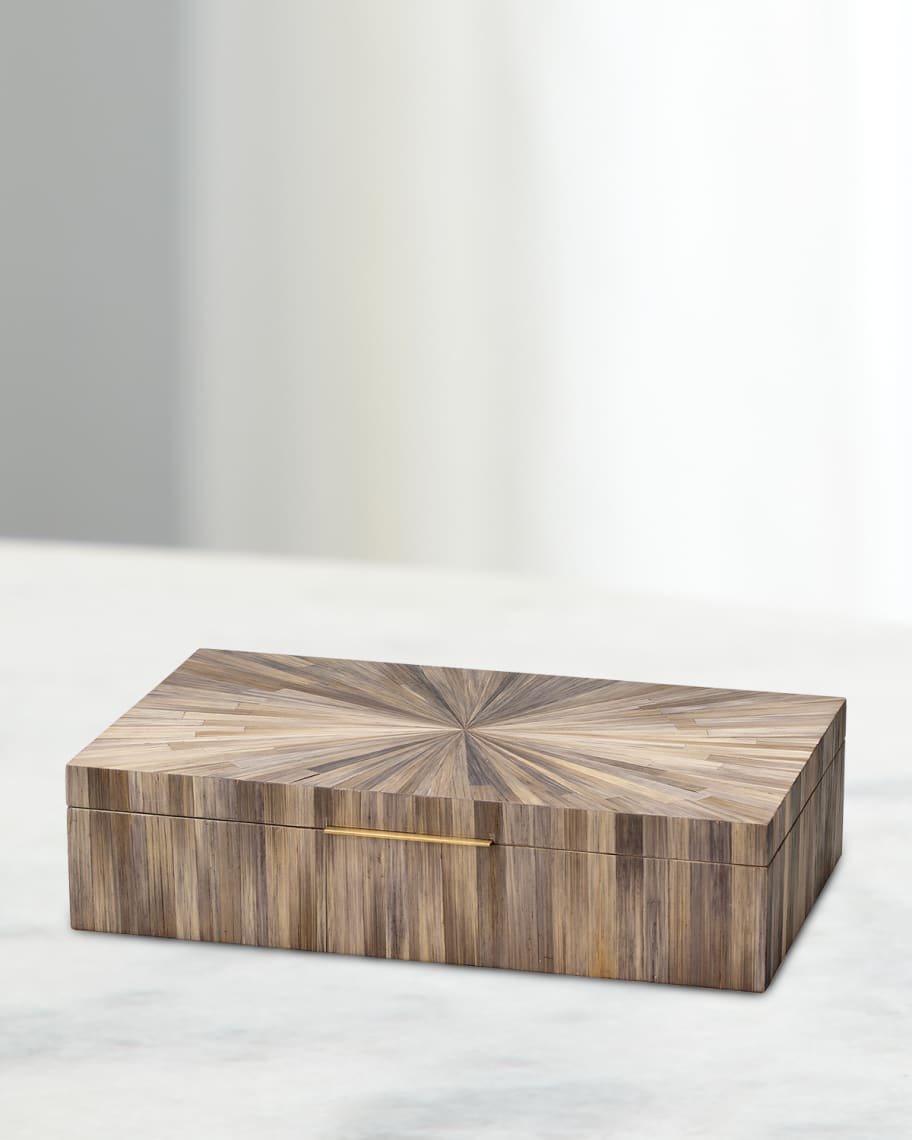 Jamie Young Palm Marquetry Box | Neiman Marcus