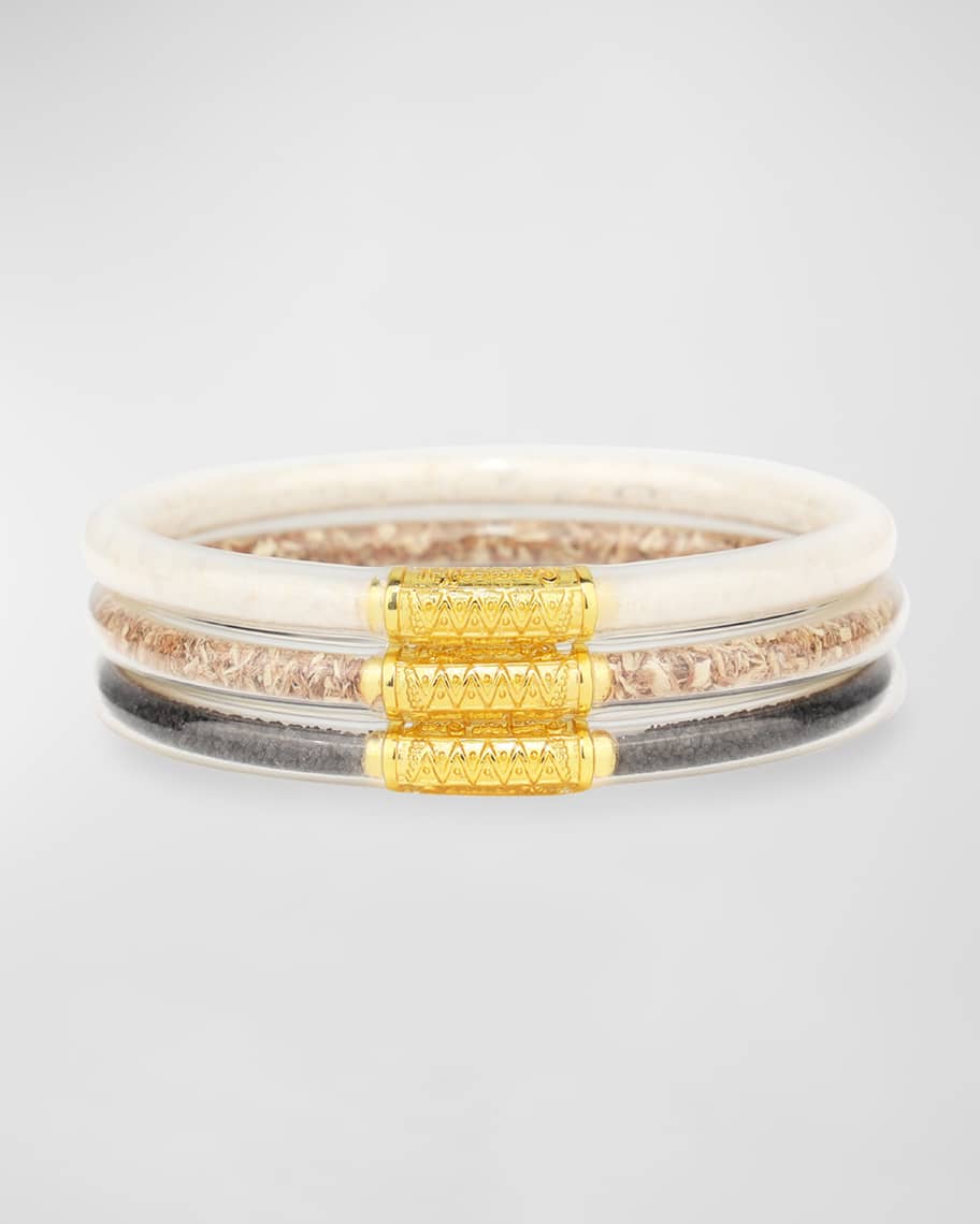 BuDhaGirl Earth Day All Weather Bangles, Set of 3 | Neiman Marcus