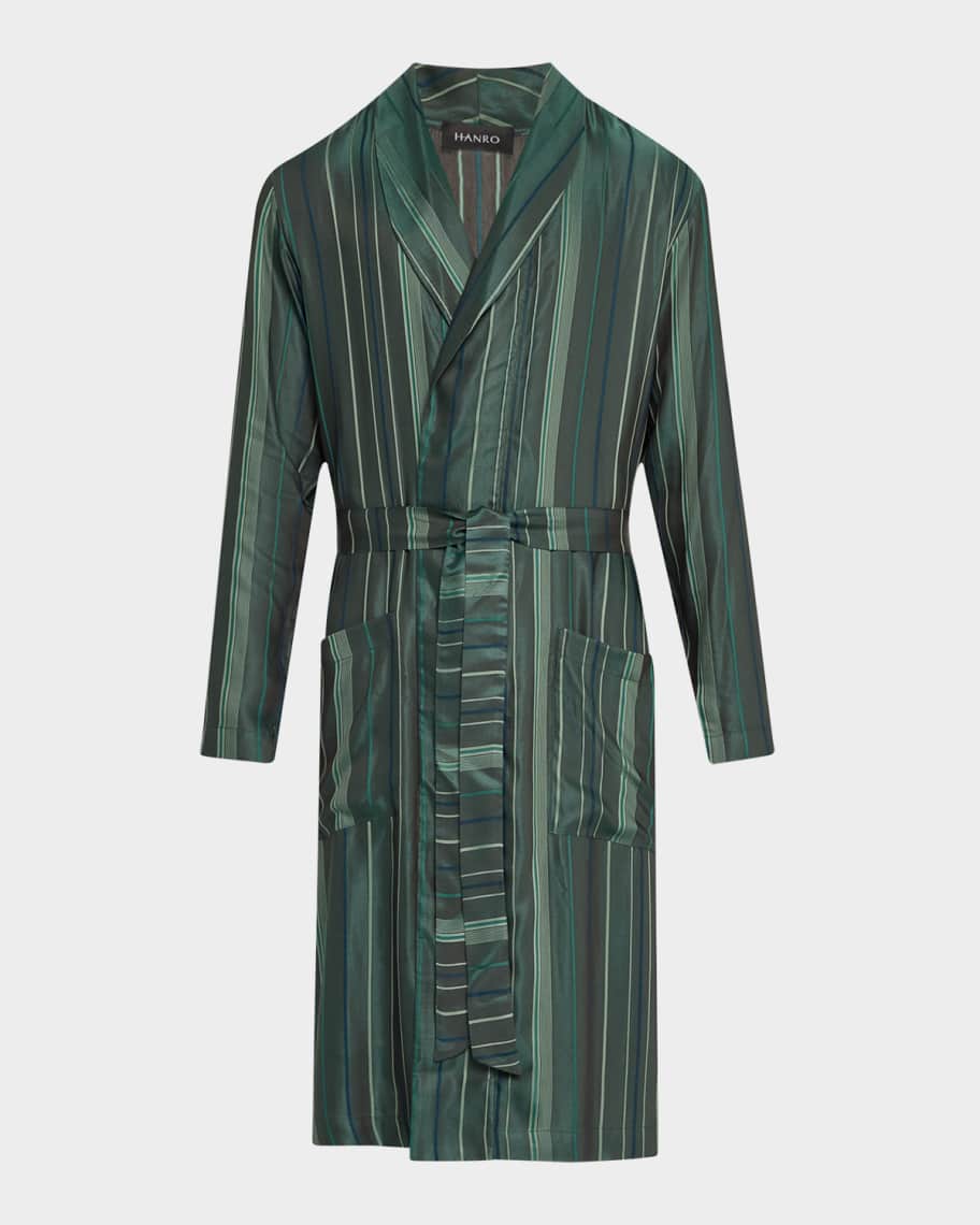 Hanro Men's Selection 140th Anniversary Silk Robe | Neiman Marcus