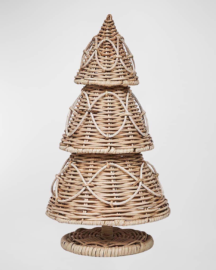 Juliska Provence Rattan Whitewash 16-Inch Tree | Neiman Marcus