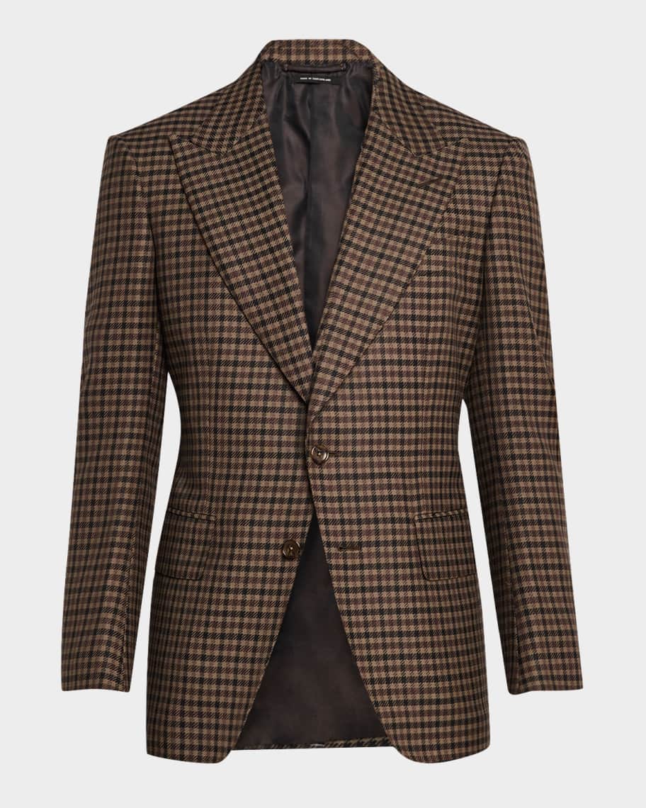 TOM FORD Men's Atticus Tattersall Sport Coat | Neiman Marcus