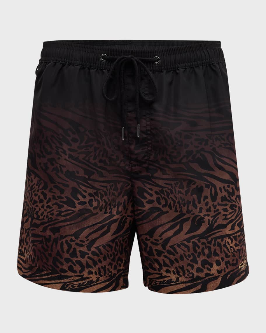 Ksubi Men's Sinners Leopard-Print Boardshorts | Neiman Marcus
