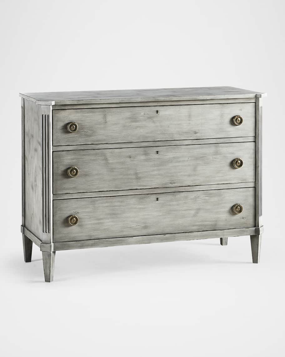 Jonathan Charles Timeless Gray Aeon Swedish 3-Drawer Chest - 48 ...