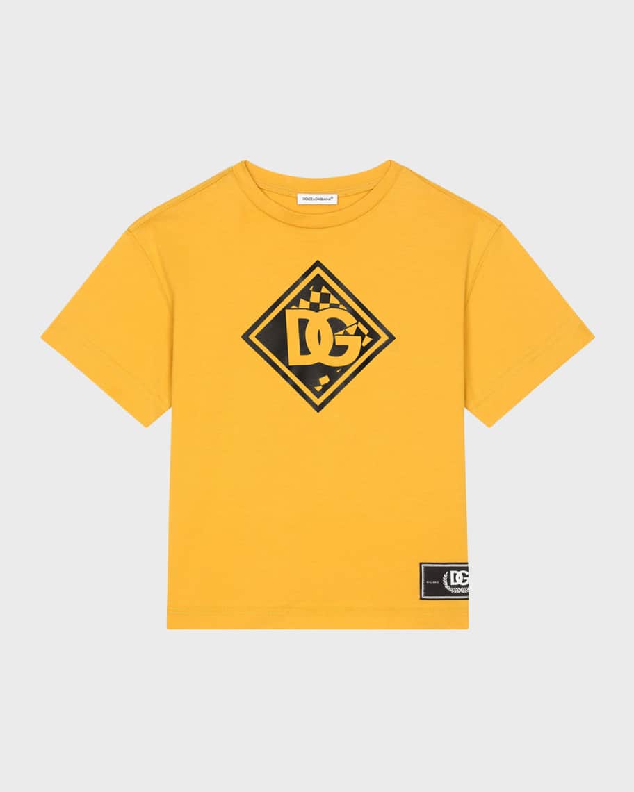 Dolce&Gabbana Boy's Interlocked Logo-Print T-Shirt, Size 4-6 | Neiman ...