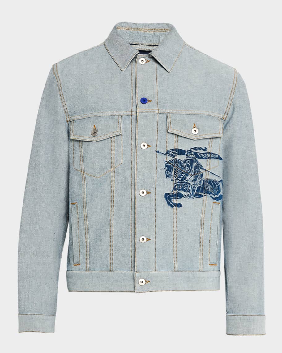 Burberry Men's EKD Denim Jacket | Neiman Marcus