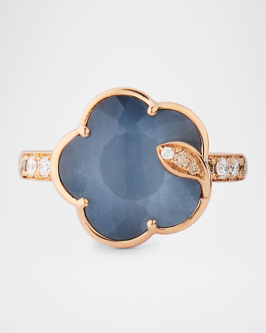 Pasquale Bruni Ton Joli 18K Rose Gold Diamond and Moonstone-Onyx ...