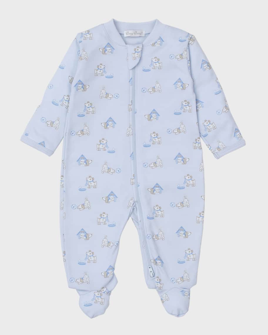 Kissy Kissy Boy's Pups in Action Zip Up Footie, Size Newborn-9M ...