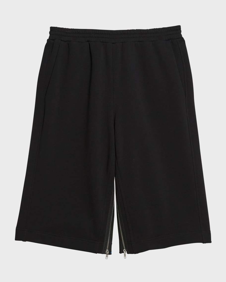 Helmut Lang Men's Wide-Leg Gusset Shorts | Neiman Marcus