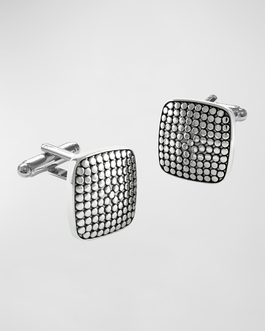Link Up Men's Dotted Soft Square Cufflinks | Neiman Marcus