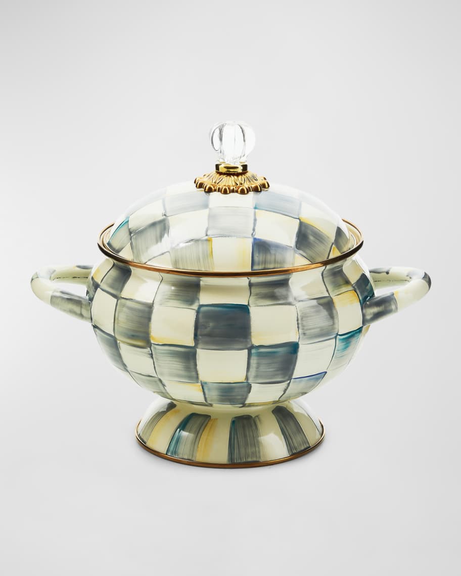 MacKenzie-Childs Sterling Check Tureen | Neiman Marcus