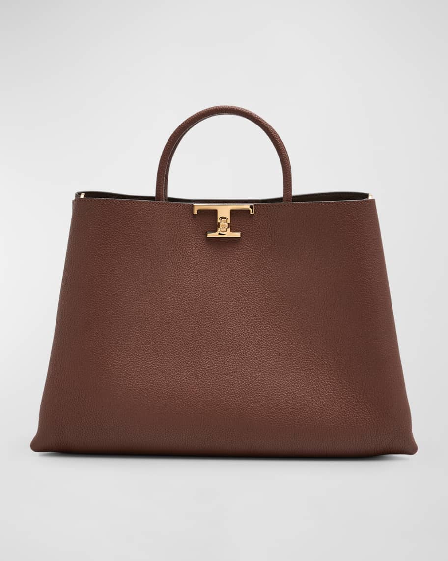 Tod's Calf Leather Top-Handle Bag | Neiman Marcus