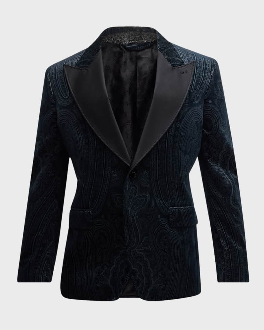 Etro Men's Paisley Velvet Evening Jacket | Neiman Marcus