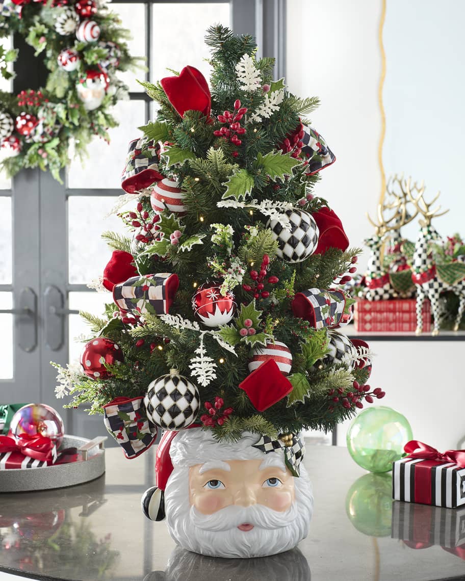 MacKenzie-Childs Nick's Pick Potted Christmas Tree, 41" | Neiman Marcus