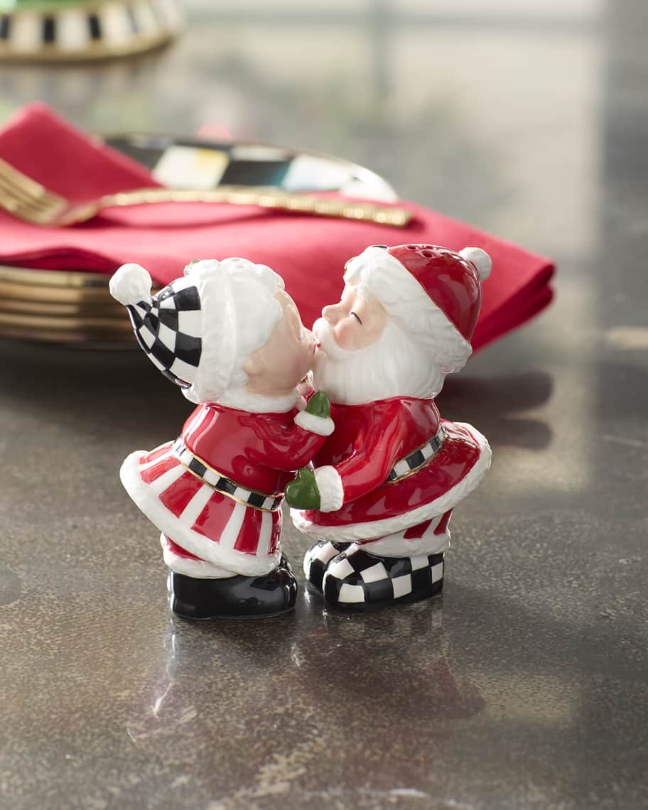 MacKenzie-Childs Nick's Pick Santa & Mrs. Claus Salt and Pepper Set ...