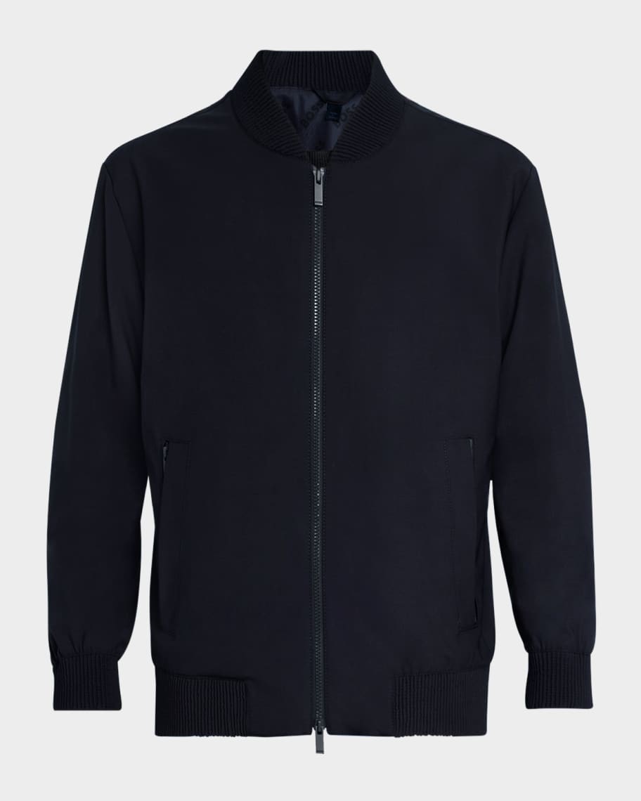 BOSS Men's Hanry Performance Tech Bomber Jacket | Neiman Marcus