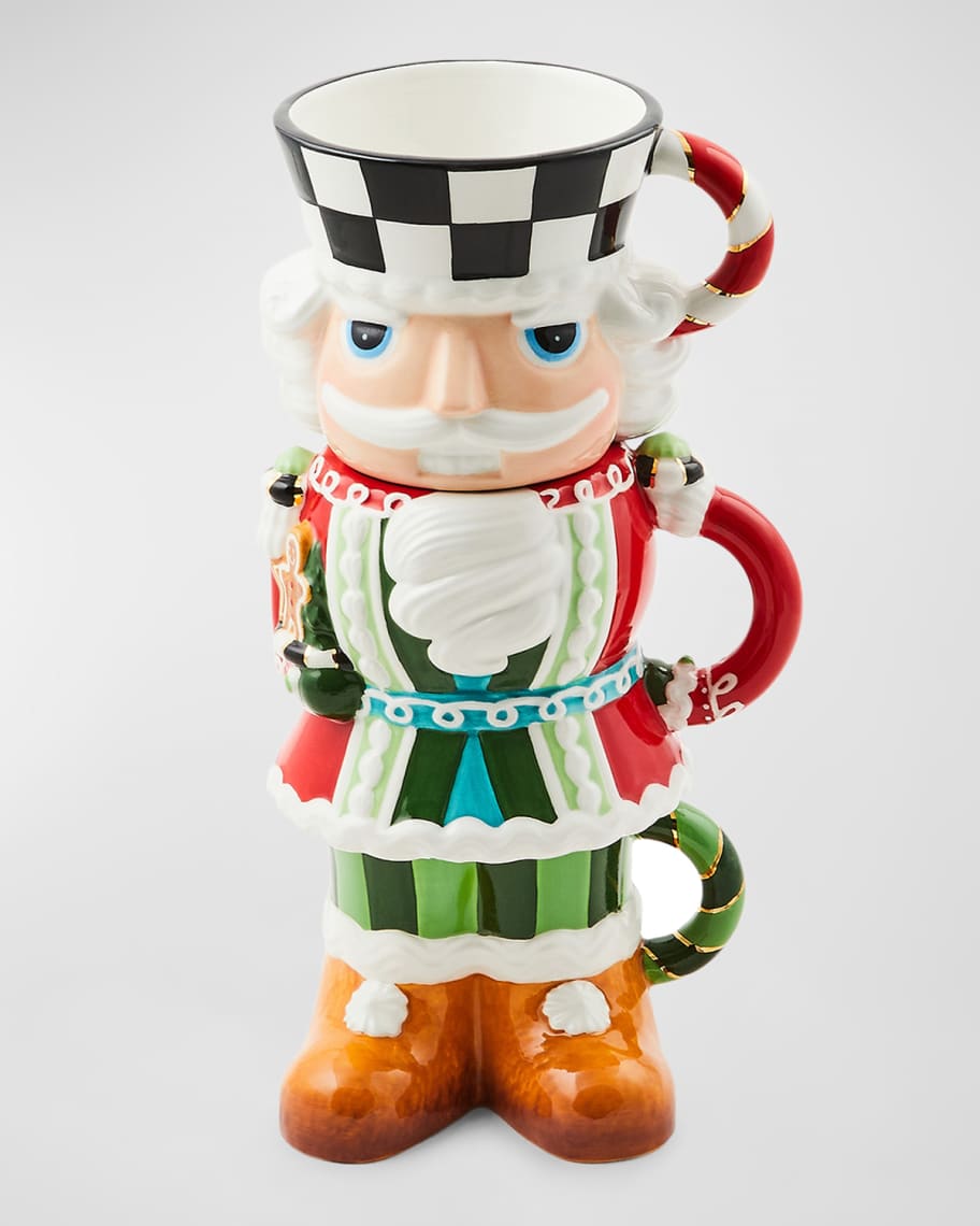 MacKenzie-Childs Bake Shop Nutcracker Stacking Mugs, Set of 3 | Neiman ...