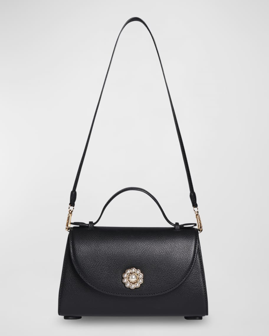 Simone Rocha Valentine Pearly Pochette Leather Crossbody Bag | Neiman ...