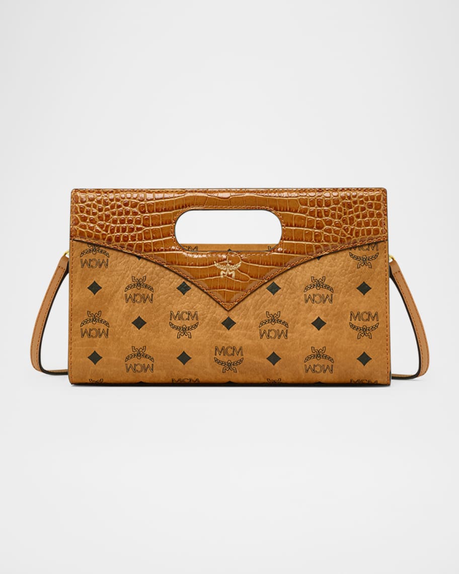 MCM Diamond Visetos Monogram Crossbody Bag | Neiman Marcus