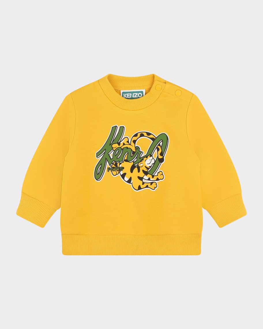 Kenzo Boy's Animal & Logo-Print Sweatshirt, Size 12M-3 | Neiman Marcus