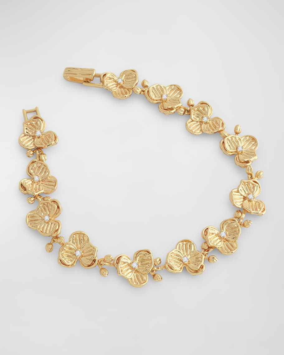 Anabel Aram Jewelry Orchid Link Bracelet | Neiman Marcus