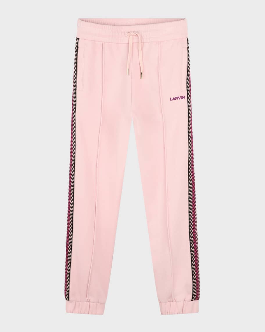 Lanvin Girl's Logo-Print Track Suit Pants, Size 8-14 | Neiman Marcus