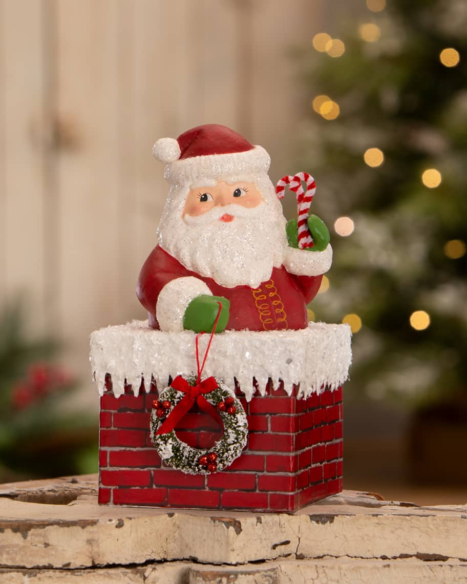 Bethany Lowe Ho Ho Santa Chimney Container | Neiman Marcus