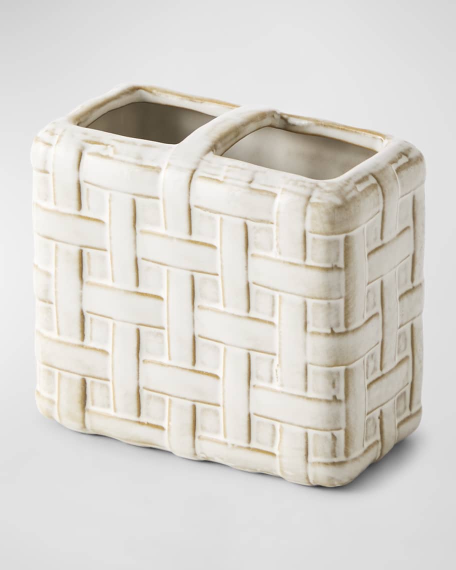 Kassatex Cane Toothbrush Holder | Neiman Marcus