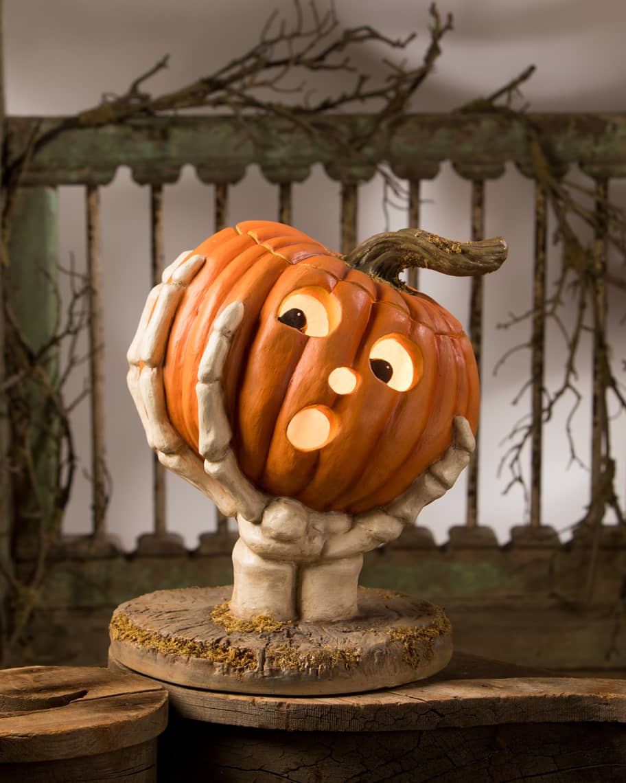 Bethany Lowe Ut-Oh Gotcha Pumpkin | Neiman Marcus