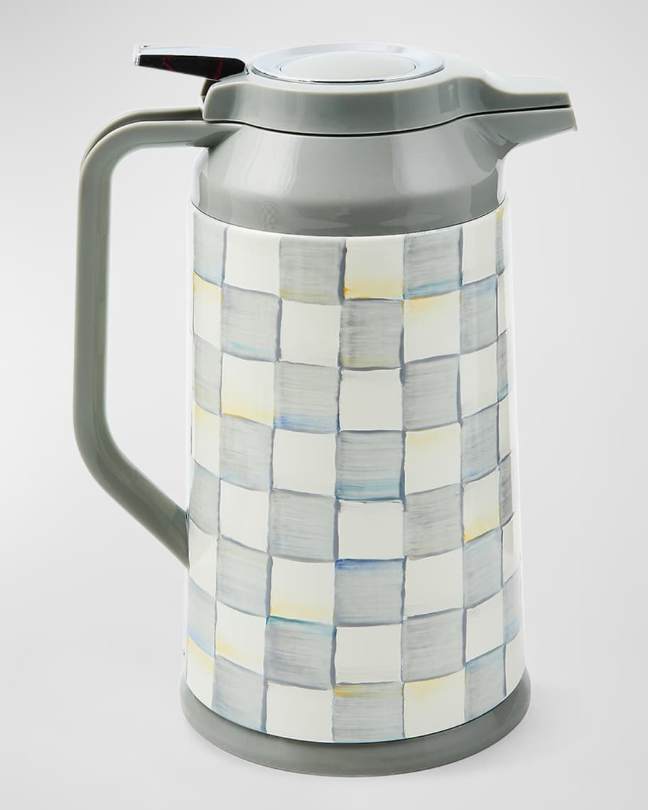 MacKenzie-Childs Sterling Check Coffee Carafe, 3 Quarts | Neiman Marcus