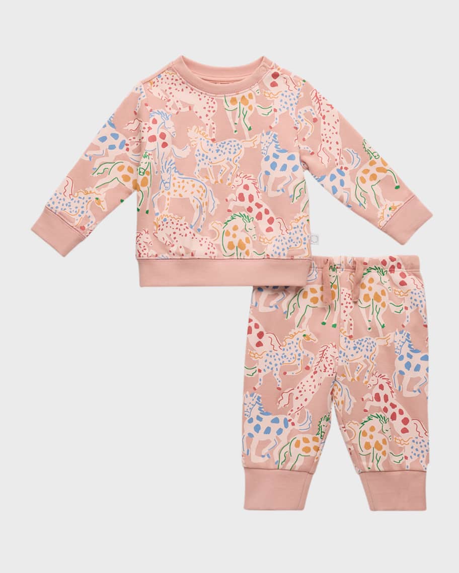 Stella McCartney Kids Girl's Prairie Horse-Print Two-Piece Tracksuit ...