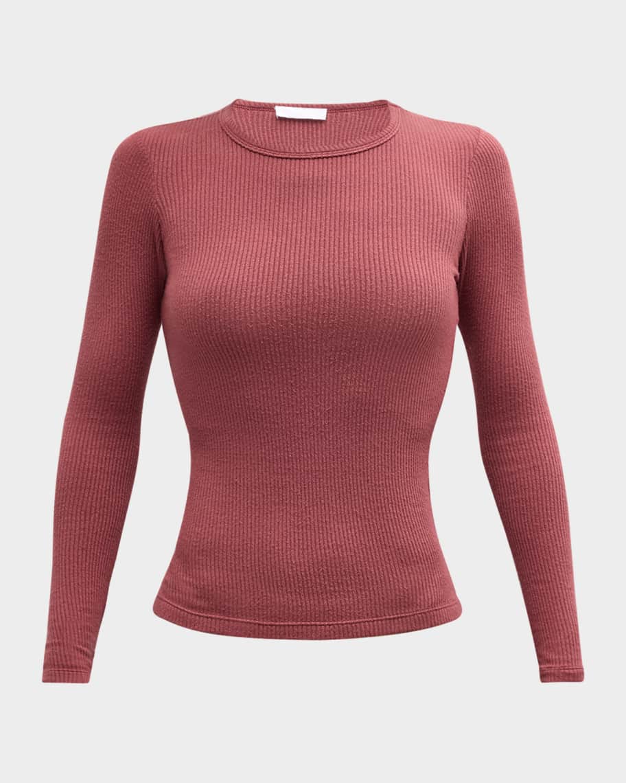 Sablyn Quincy Fitted Crewneck T-Shirt | Neiman Marcus