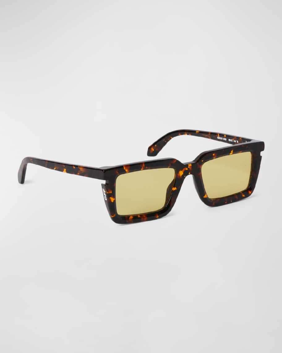 Off-White Men's Tucson Acetate Rectangle Sunglasses | Neiman Marcus