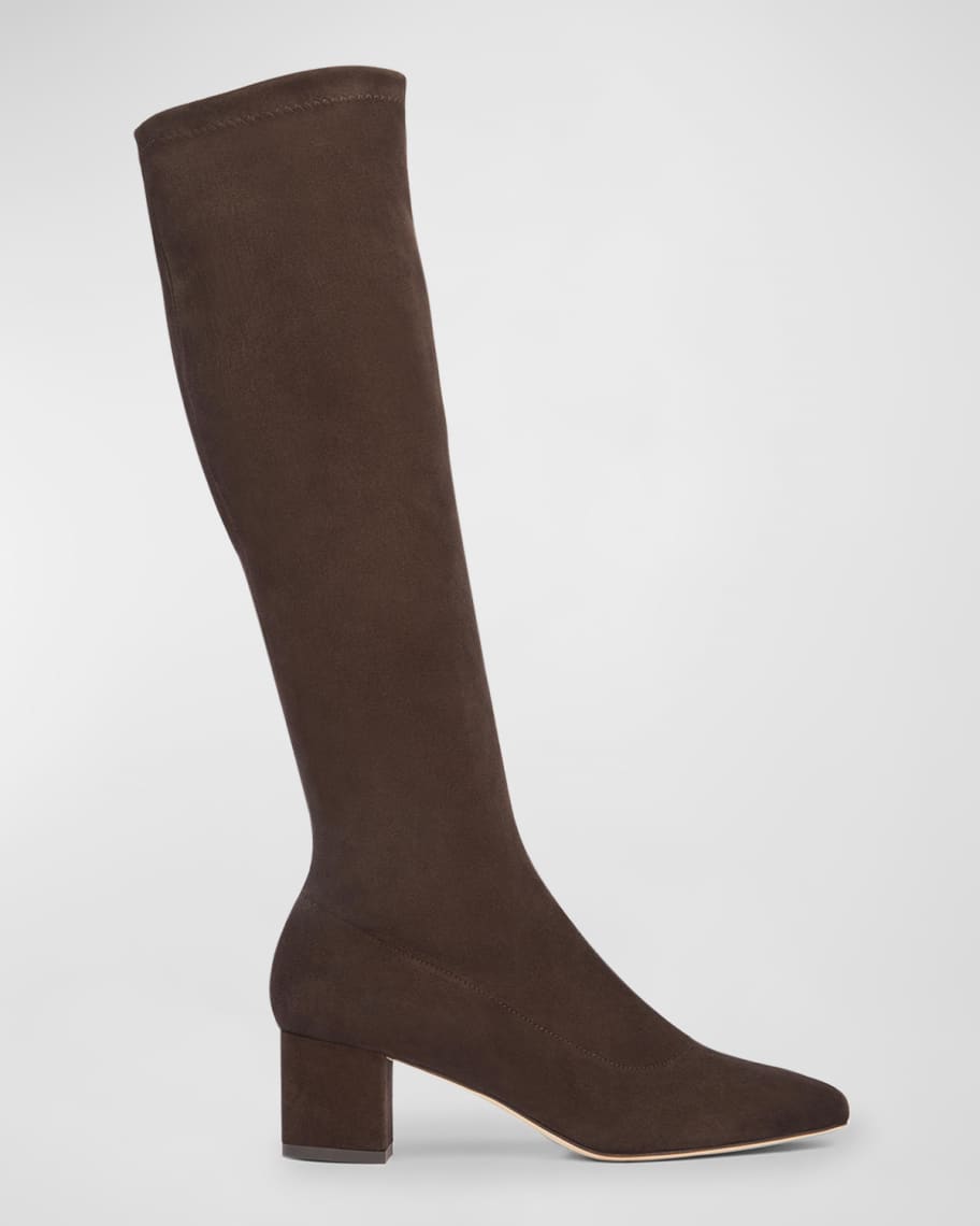 LK Bennett Eldon Stretch Suede Knee Boots | Neiman Marcus