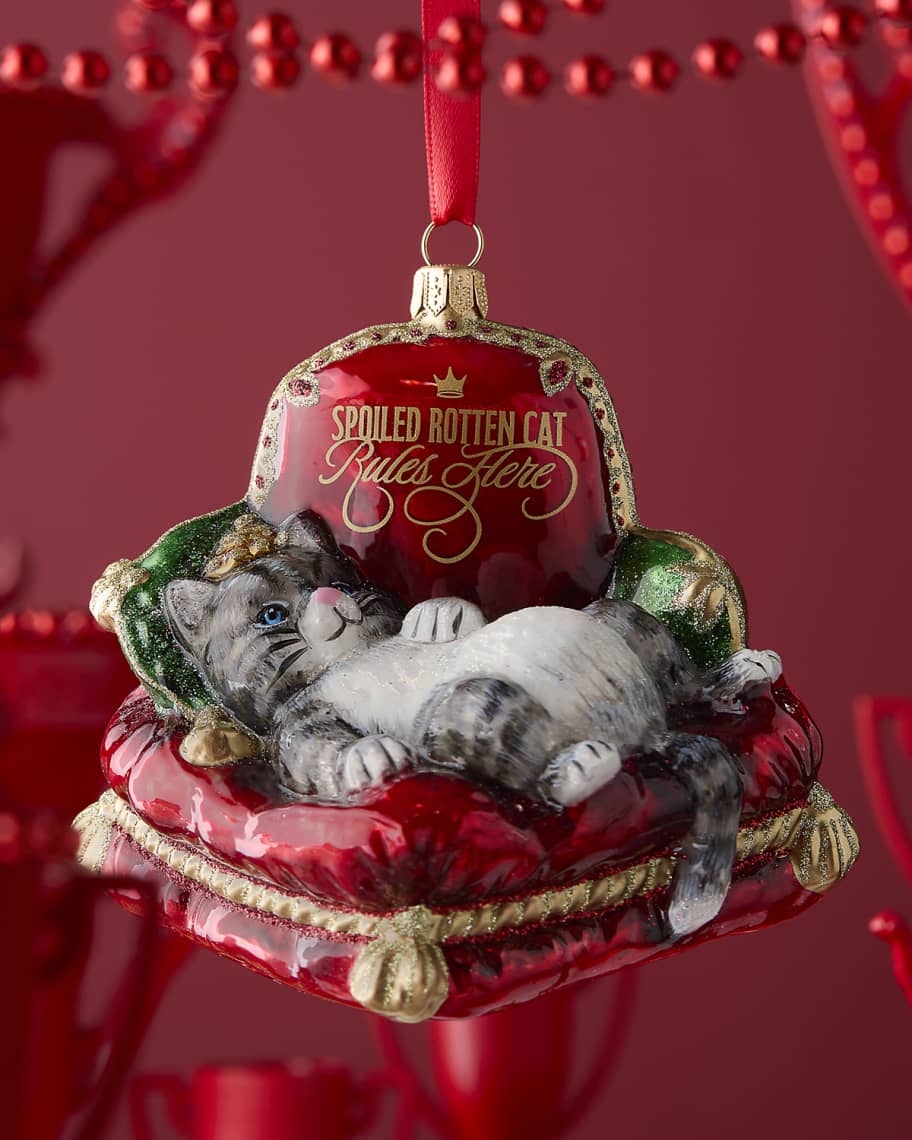 Joy To The World Collectibles Home Of A Spoiled Rotten Cat Christmas ...