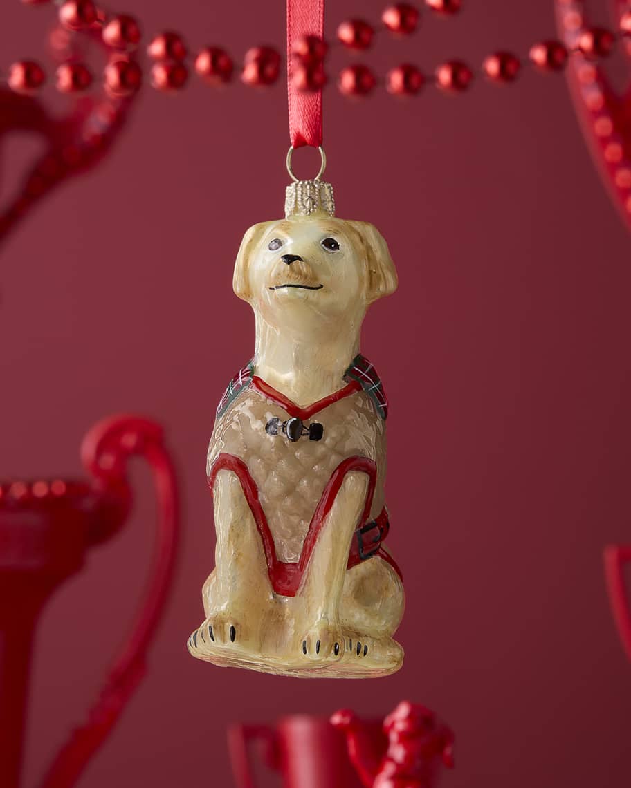 Joy To The World Collectibles Yellow Lab In Barbour Coat Christmas ...