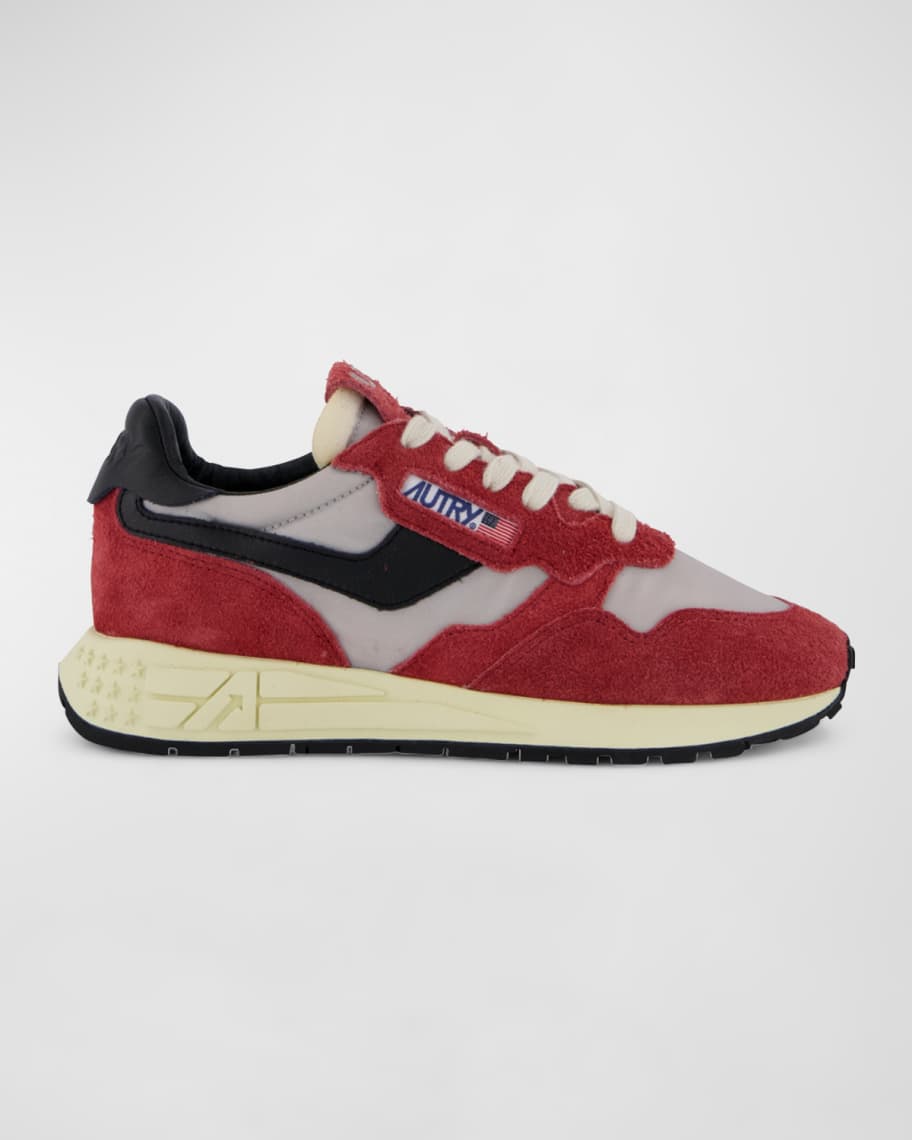 AUTRY Men's Reelwind Low-Top Leather Trainer Sneakers | Neiman Marcus