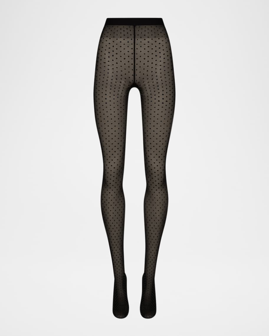 Wolford Satin Touch Dots Tights, 20 Denier | Neiman Marcus