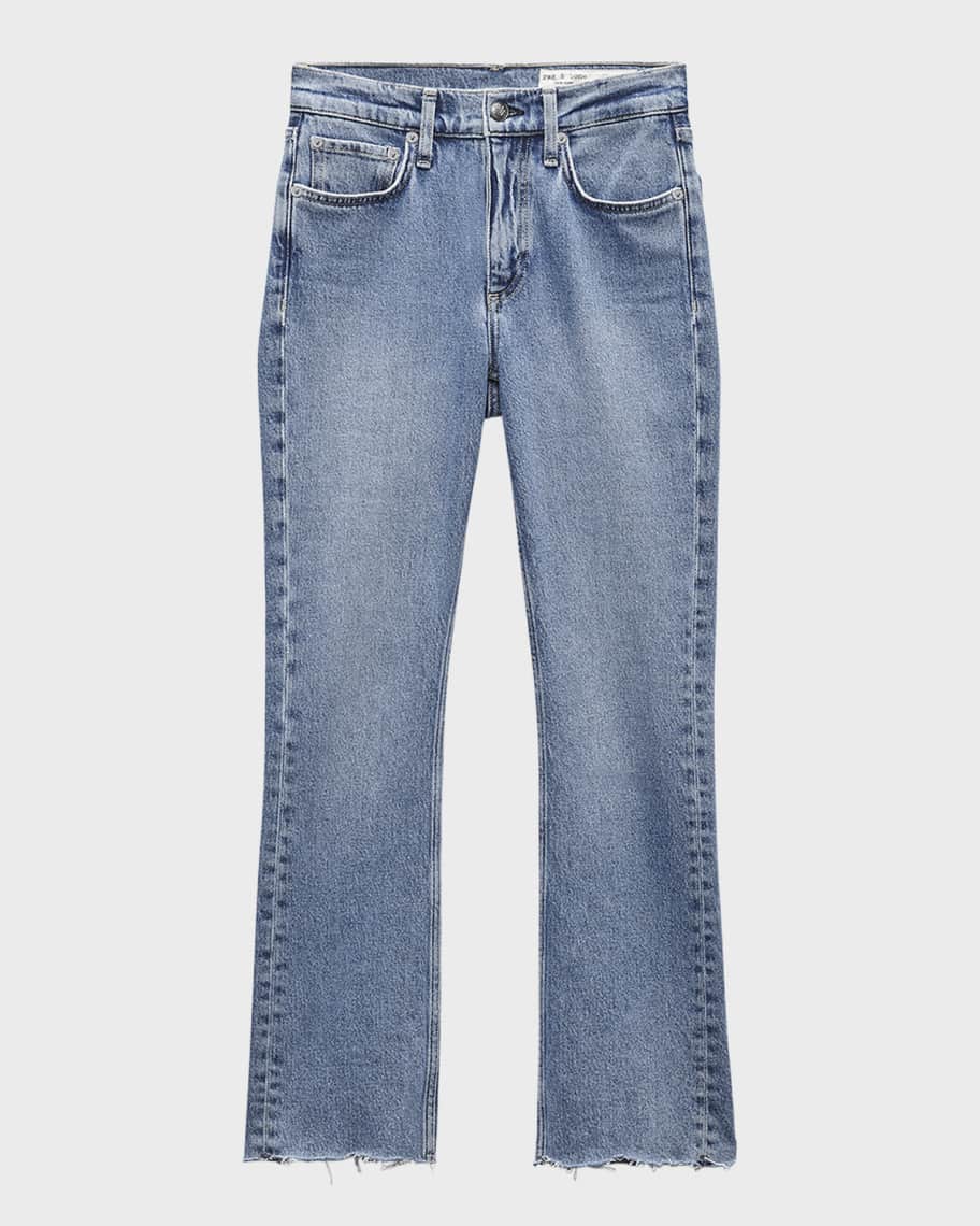 Rag & Bone Peyton Mid-Rise Ankle Bootcut Jeans | Neiman Marcus
