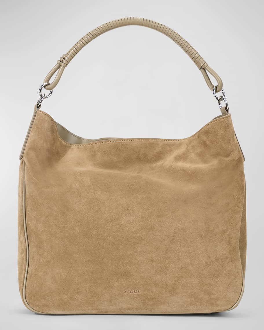 STAUD Perry Suede Hobo Bag | Neiman Marcus