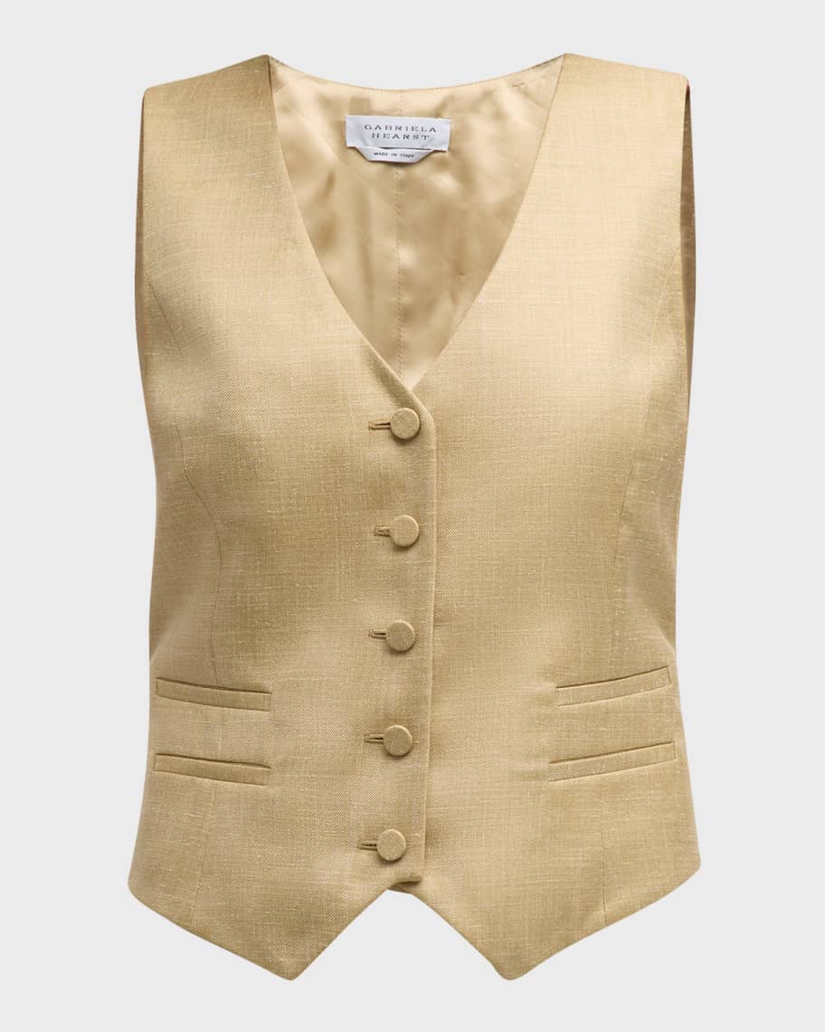 Gabriela Hearst Coleridge Tailored Vest | Neiman Marcus