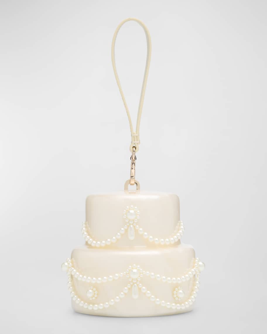 Simone Rocha Pearly Beaded Cake Crossbody Bag | Neiman Marcus