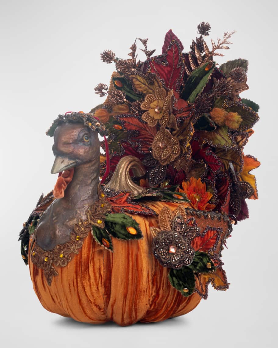 Katherine's Collection Harvest Forage Pumpkin Turkey | Neiman Marcus