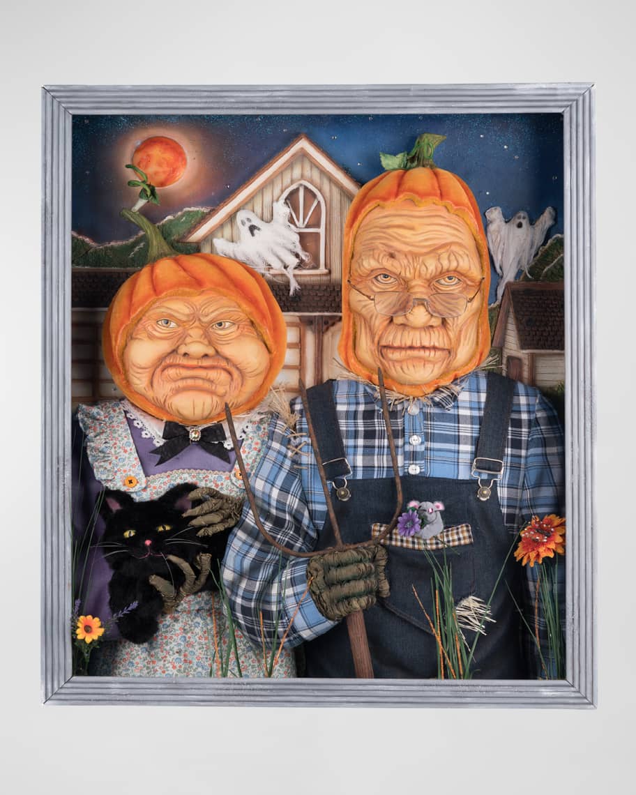 Katherine's Collection American Gothic Pumpkin Wall Piece | Neiman Marcus