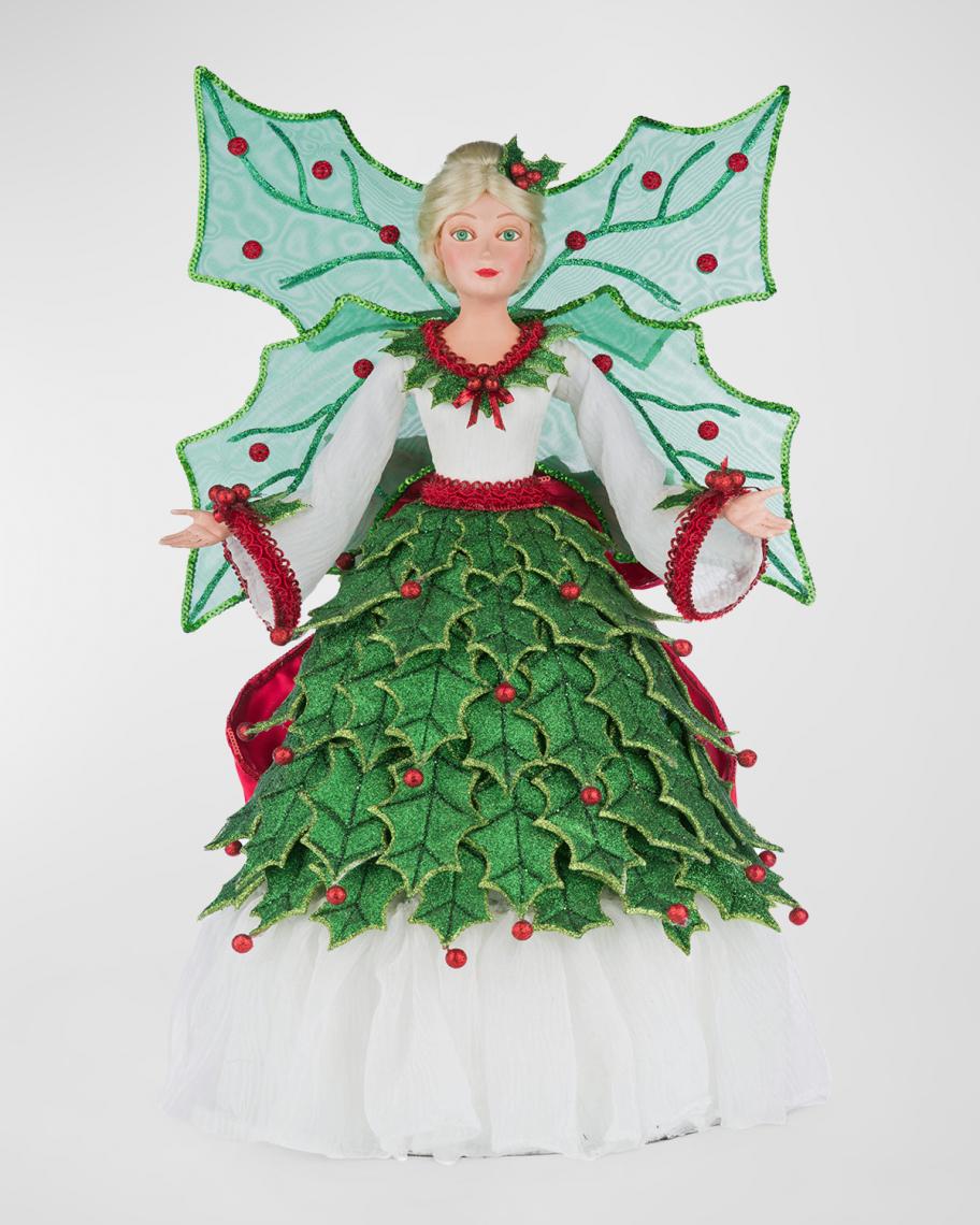 Katherine's Collection Holly Berry Fairy Tree Topper | Neiman Marcus