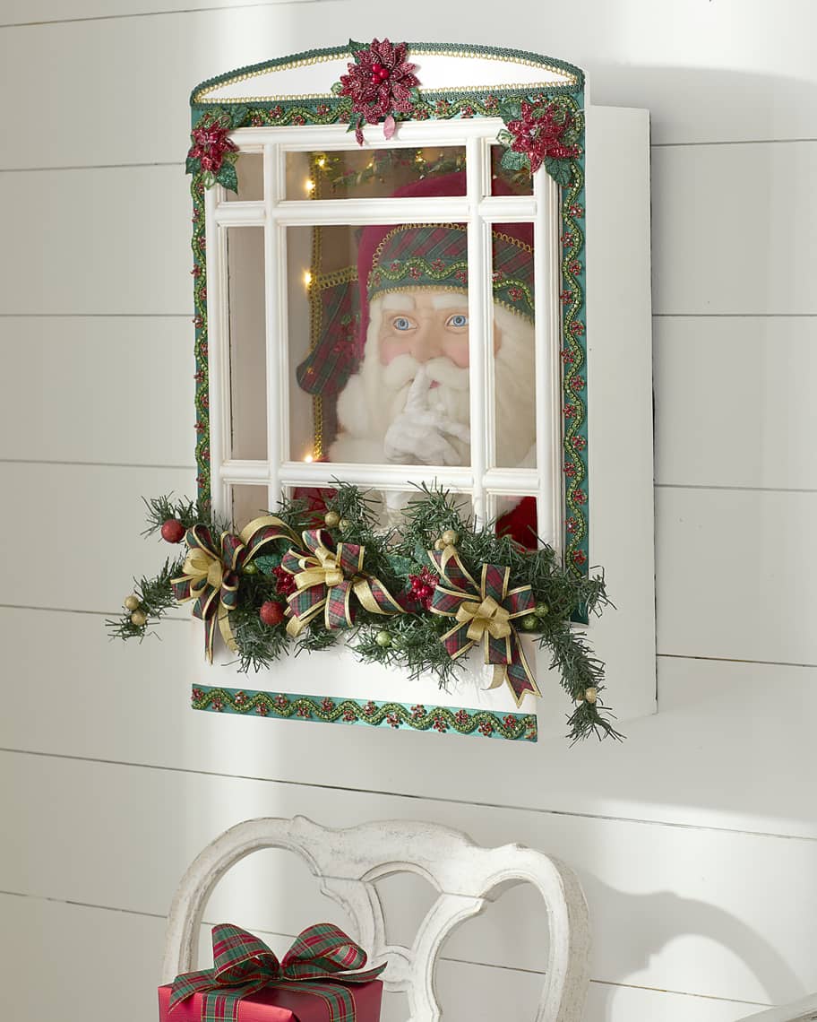 Katherine's Collection Holiday Magic Santa In Window | Neiman Marcus