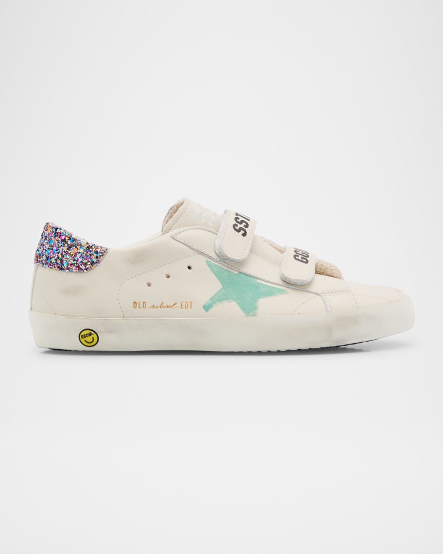 Golden Goose Girl's Old School Glitter Dual-Grip Sneakers,Toddler/Kids ...